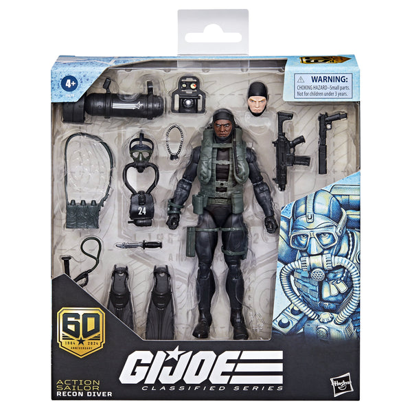 GI Joe Classified Series 60th Anniversary Action Sailor Recon Dive eCollectibles