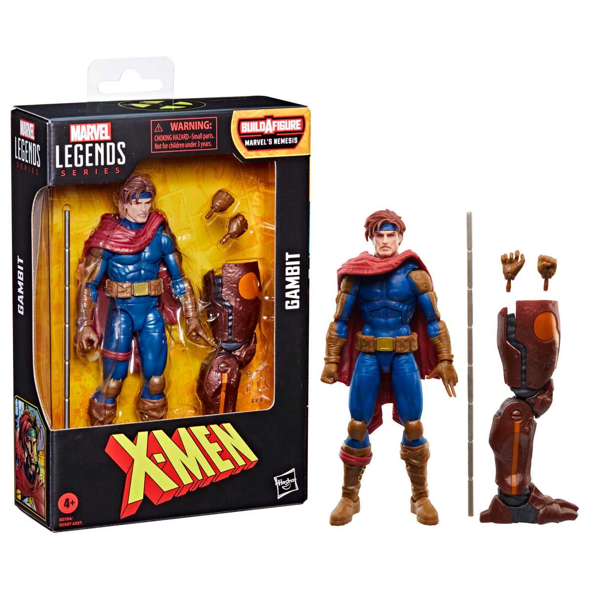 Marvel Legends - Gambit - X-Men Comics - Nemesis Build-a-Figure ...