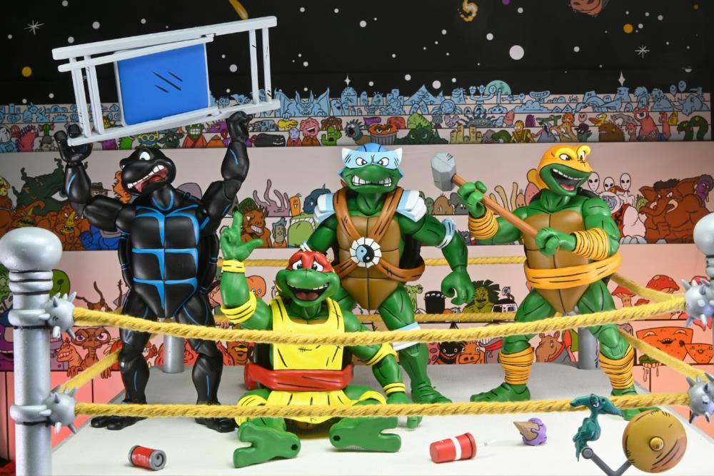 TMNT - Stump Wrestling 4 Pack - Archie Comics - NECA – eCollectibles