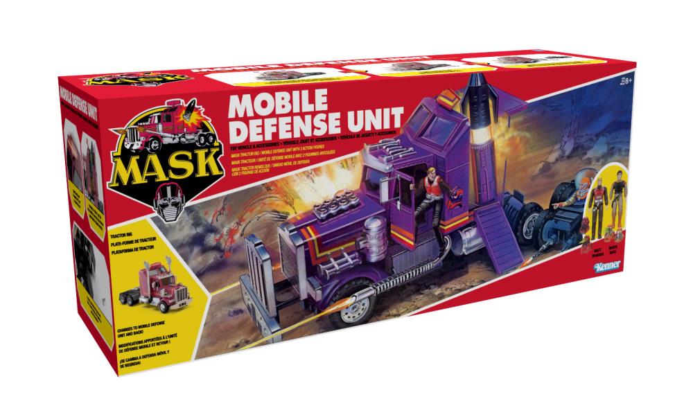 M.A.S.K. - Mobile Defense Unit Vehicle with Matt Tracker and Bruce Sat ...